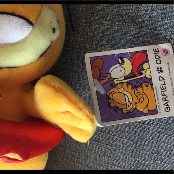 Garfield | Other | Vintage Pool Party Garfield Plush W Tag Euc 98s Tag ...